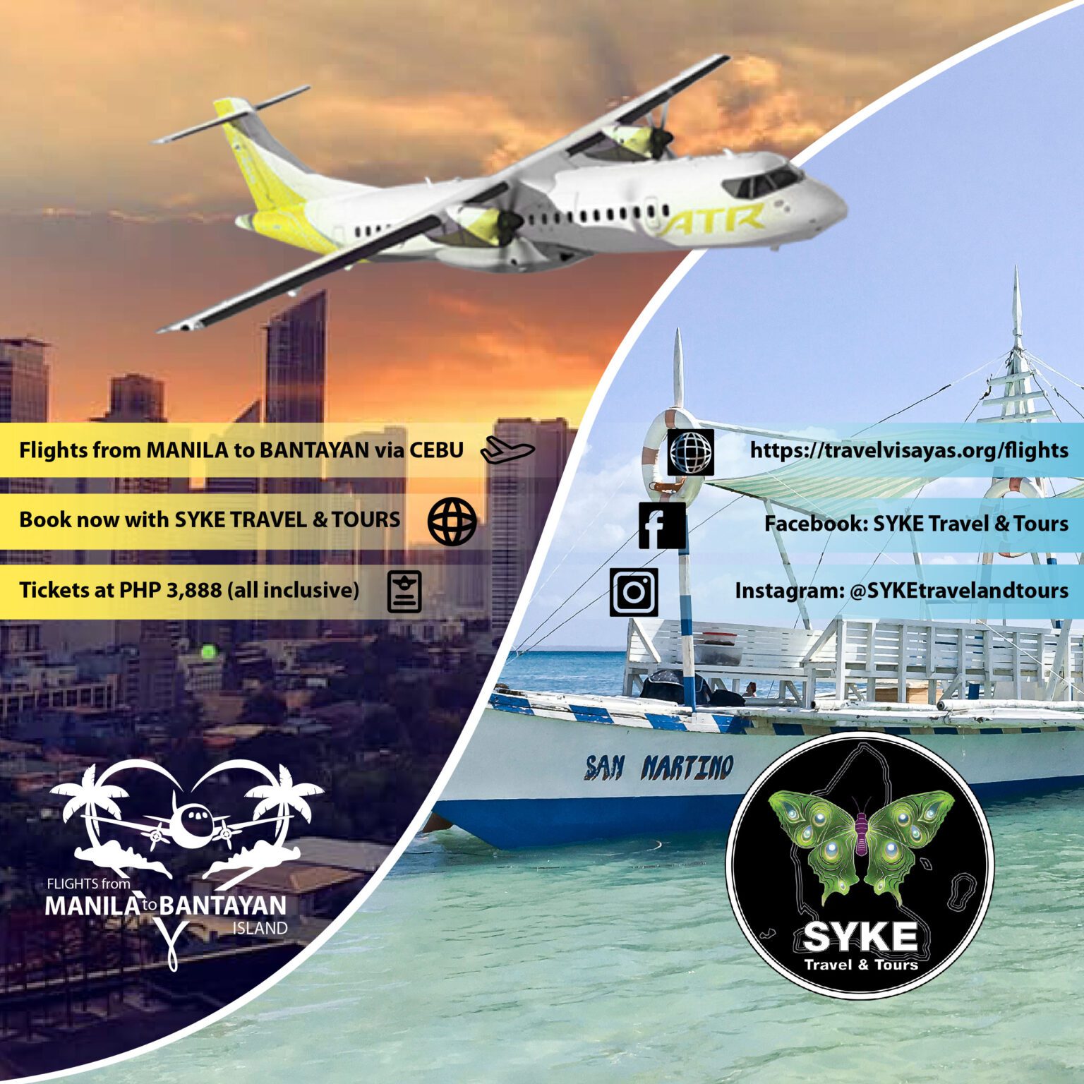 Flights from Cebu to Bantayan Island – Book here!